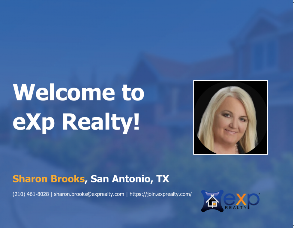 Welcome to eXp Realty Sharon Brooks! - Explode Your Career